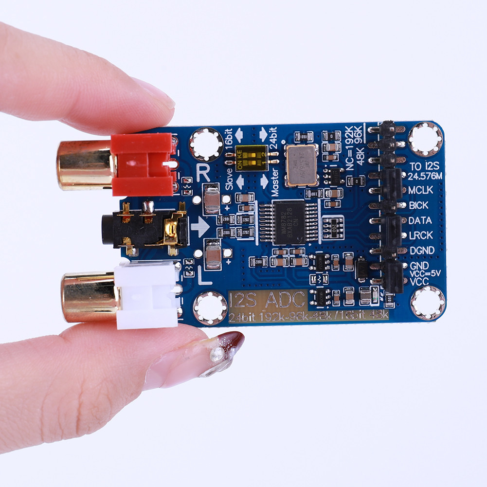 I2s Adc Hifi Audio Acquisition Card Module Wm8782s Master Slave Mode