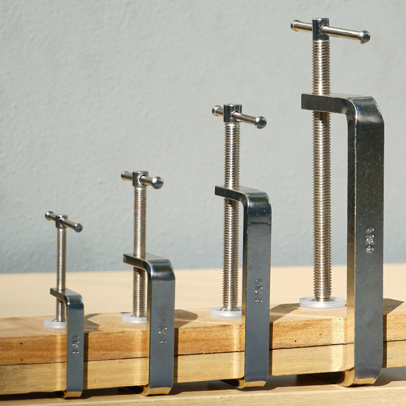Chrome Flat Steel Integral Treatment Bending G-Clamp C-Clamp 镀铬扁钢热轧工艺G夹 ...