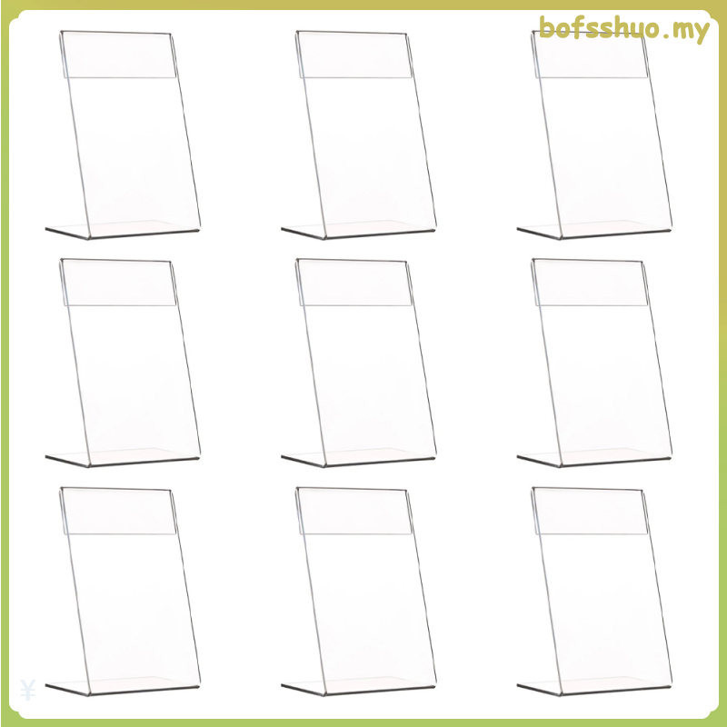 Slant Poster Frame Tabletop Easel Acrylic Price Tag Monitor Storage ...