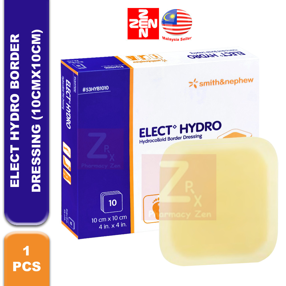 [ 1 PC] Smith & Nephew Elect Hydro Border Dressing (10cmx10cm)(1PC ...