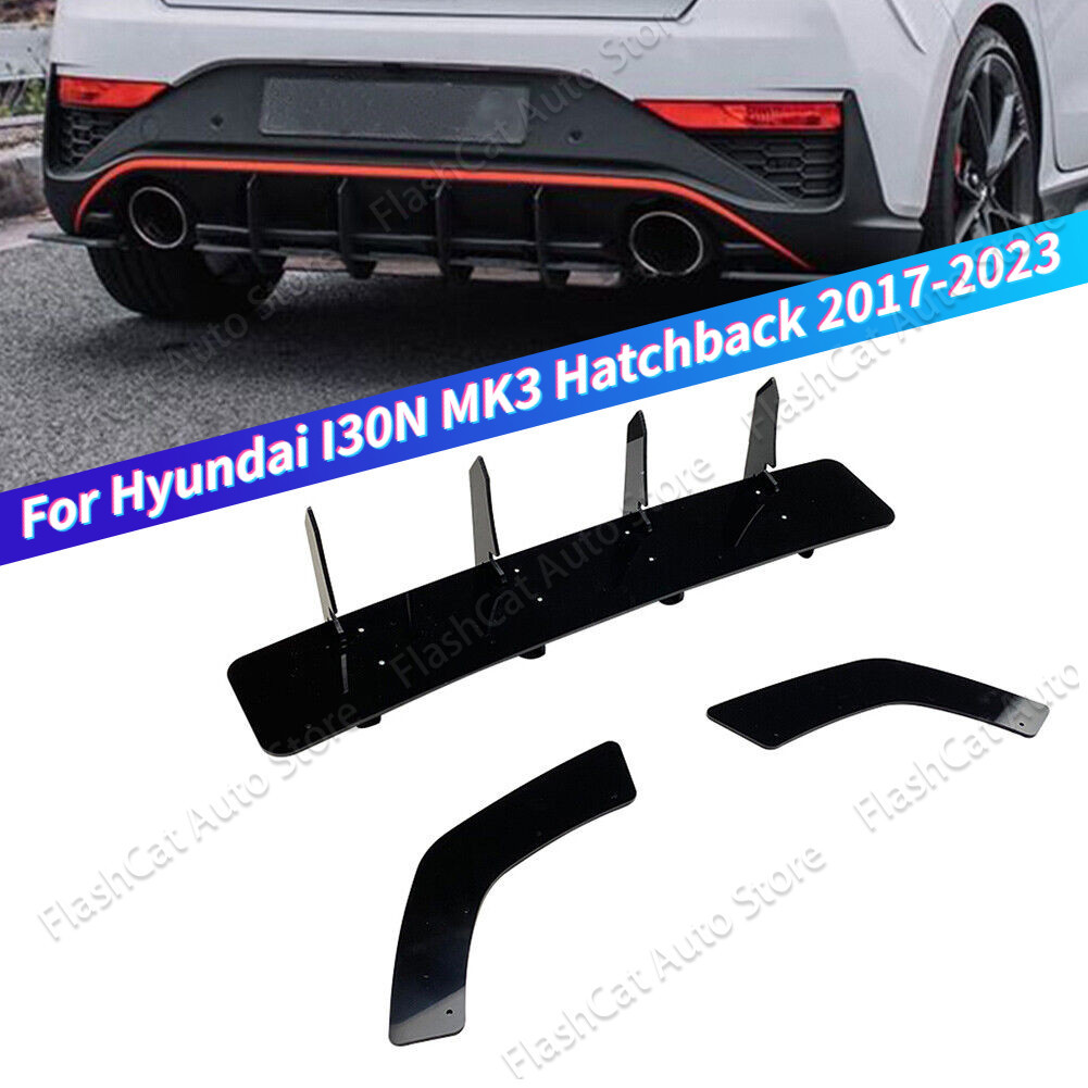 I30N MK3 Rear Spoiler Splitter Spoiler Body Kit Tuning Trim For Hyundai ...