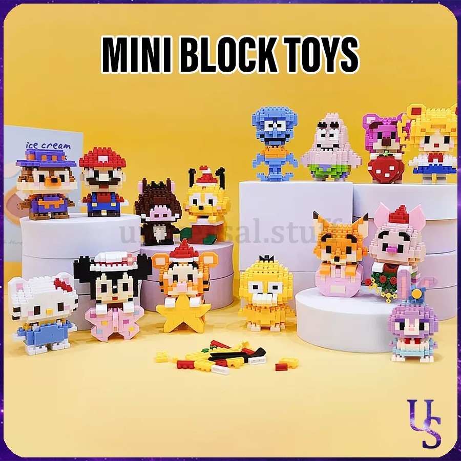 [US] Lego Mini Nano Block 3D Stacking Puzzle Disney Characters Princess ...