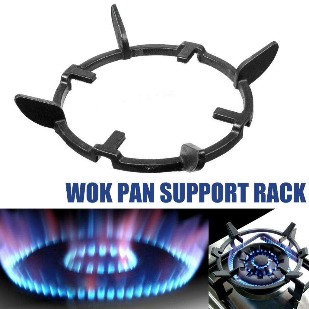 Universal Cast Iron Wok Pan Stand Support Tool Ring For Cookers Gas ...