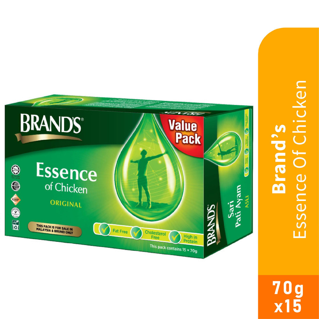 BRANDS Essence of Chicken 70g X 15's with High Protein Chicken Essence ...