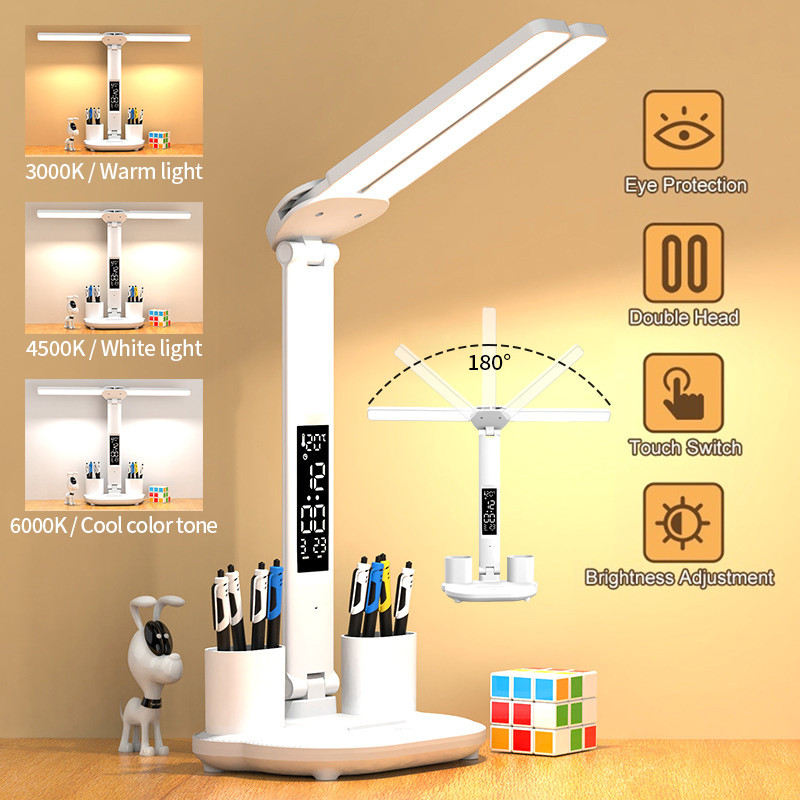 【COD】LED Table Lamp Study Table Lamp Bedroom Desk Light Desk Lamp Study ...