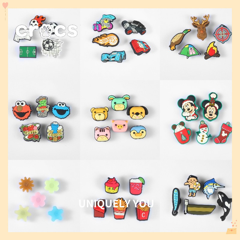 Crocs Jibbitz Cartoon Crocs Accessories Set Cute Disney Shoe Buckles ...