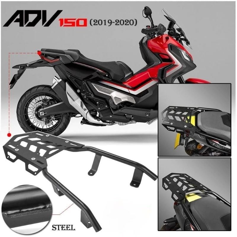 Honda ADV 150 / ADV160 Top Rack Bracket Rear Luggage Rak Bagasi ...