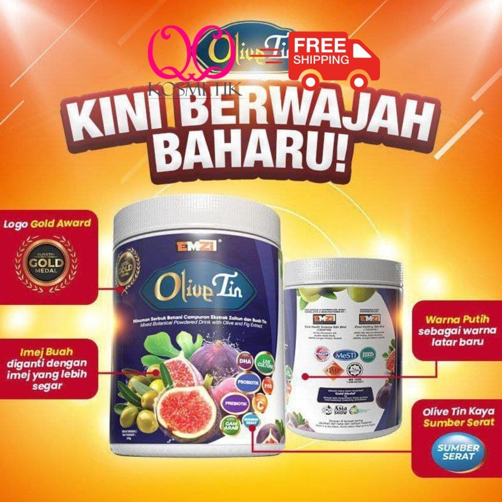Olive Tin EMZI 270gm | 🔥𝗢𝗥𝗜𝗚𝗜𝗡𝗔𝗟 🇲🇾 HQ Minuman KHASIAT BUAH ZAITUN ...