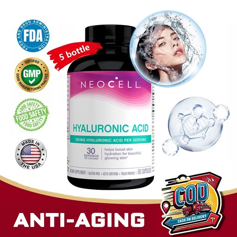 NeoCell Hyaluronic Acid, Brightening Skin, Joint & Cartilage Elasticity ...