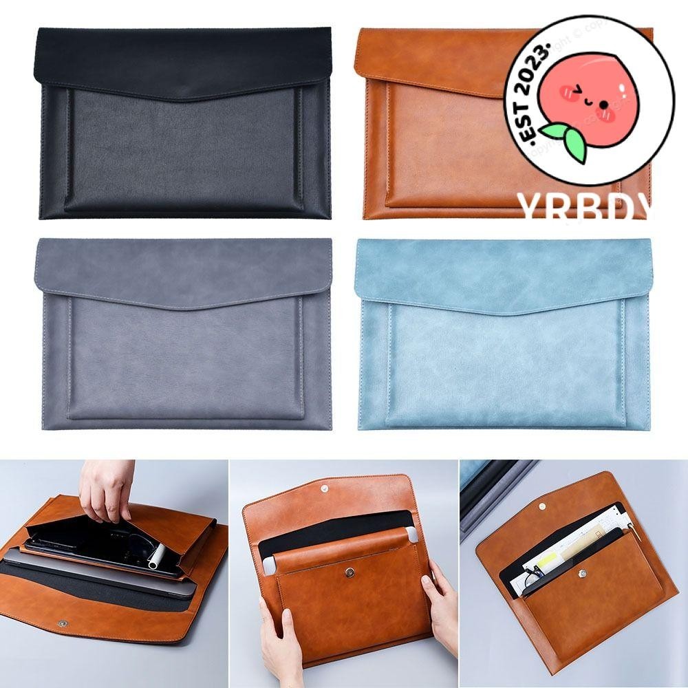 YRBWDYZDH A4 File Folder, Leather Double-layer Document Bag, Large ...