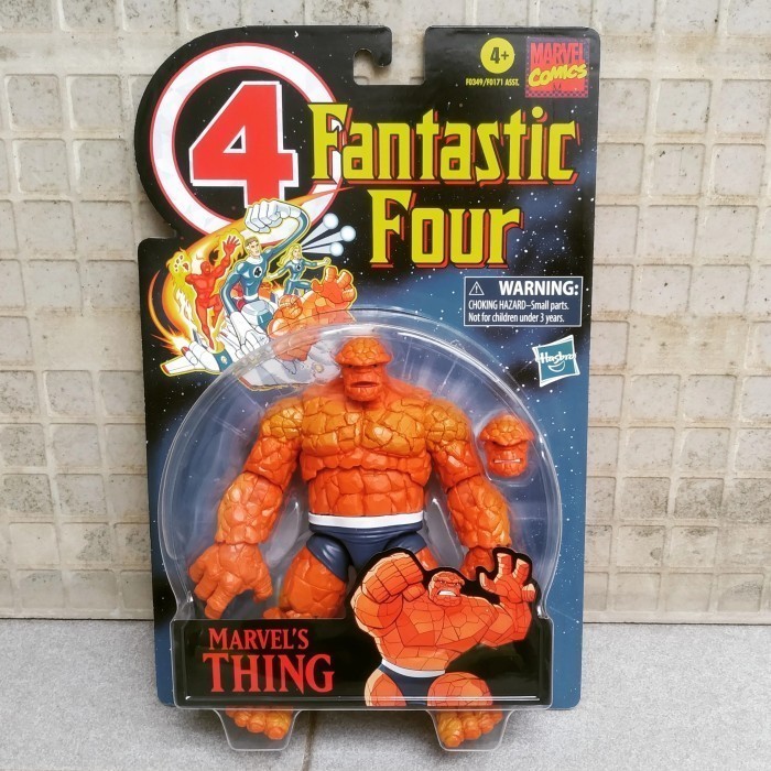 Hasbro Marvel Legends Retro Fantastic 4 Four The Thing F4 Vintage ...