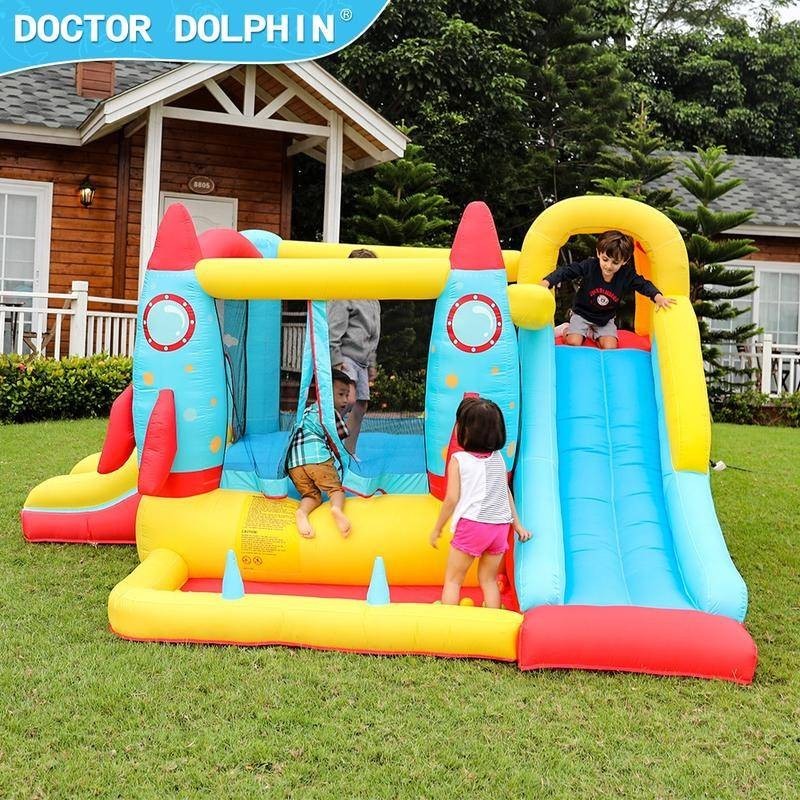 Children's Inflatable Castle Small Combination Inflatable Jumping Bed ...