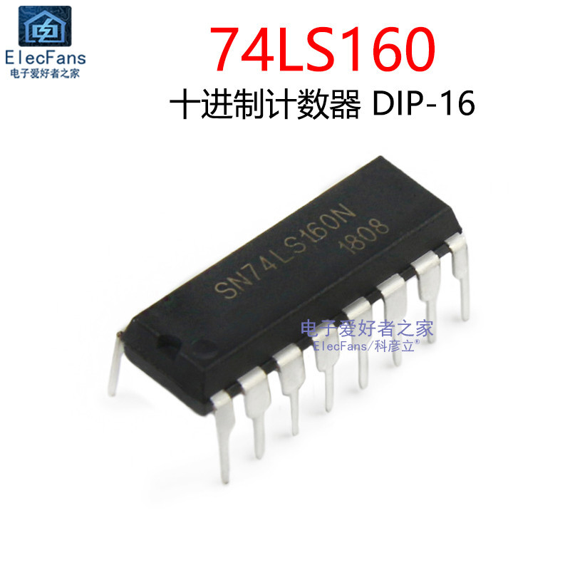 ((2 Pcs) In-Line 74LS160 DIP-16 BCD Ten Progress/4-Bit Two-Progress ...