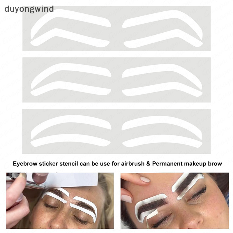 (duyongwind) 10/12 Pairs Disposable Eyebrow Design Stencil Eyebrow Tint ...