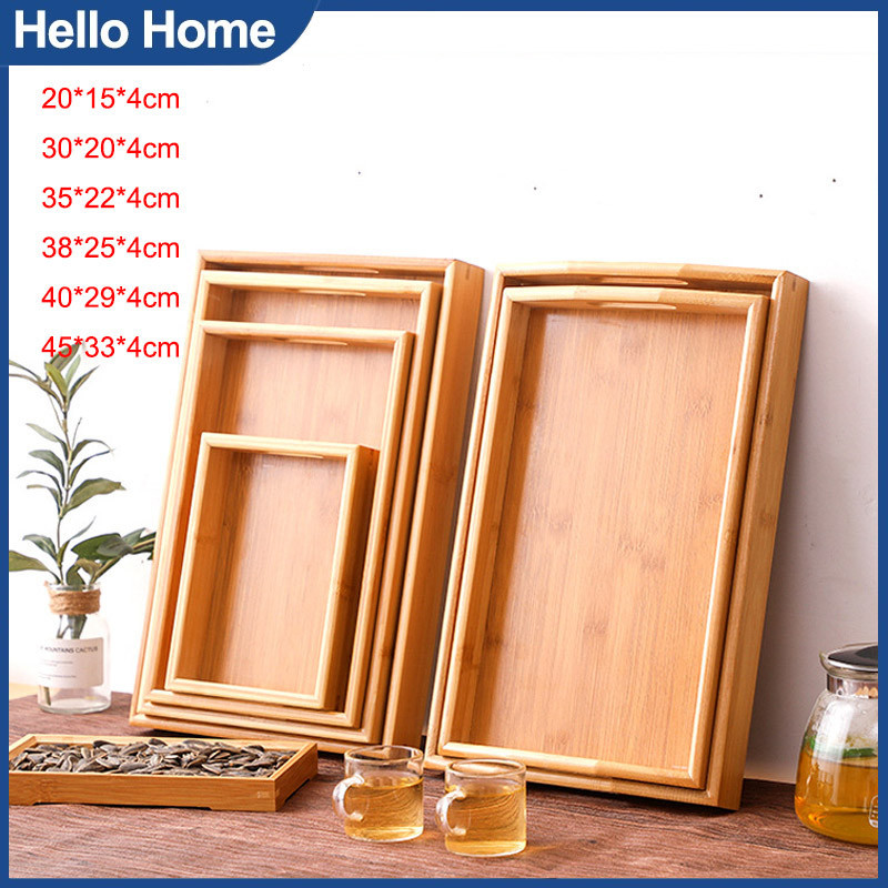 S-XXL Wooden Tray Food Tray for Tea Coffee Breakfast Serving Trays ...