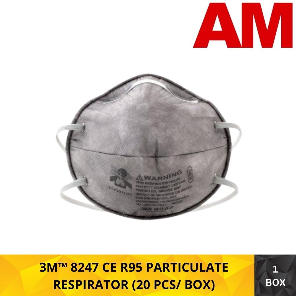 3M™ 8247 CE R95 PARTICULATE RESPIRATOR (20 PCS/ BOX) | Shopee Malaysia