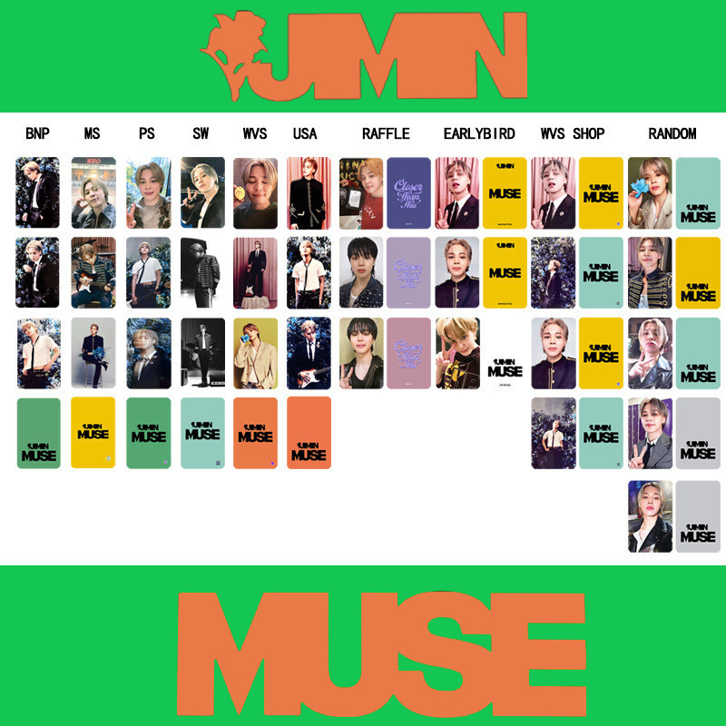 Bts BTS JIMIN SOLO MUSE Album Park JIMIN Collection Photocard ...
