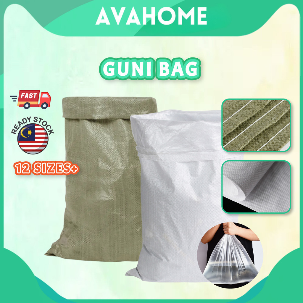 Avahome Large PP Woven Guni Bag 1PC Gunny Sack for Sand, Courier ...