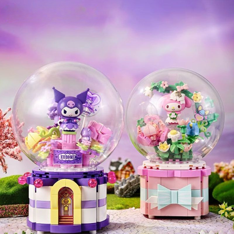 New Pattern Crystal Ball Series Building Blocks Sanrio Kuromi Melody ...