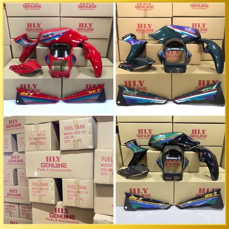 RXZ BODY COVER SET COVERSET STICKER TANAM WITH FREE BUBBLE WRAP Y661 ...