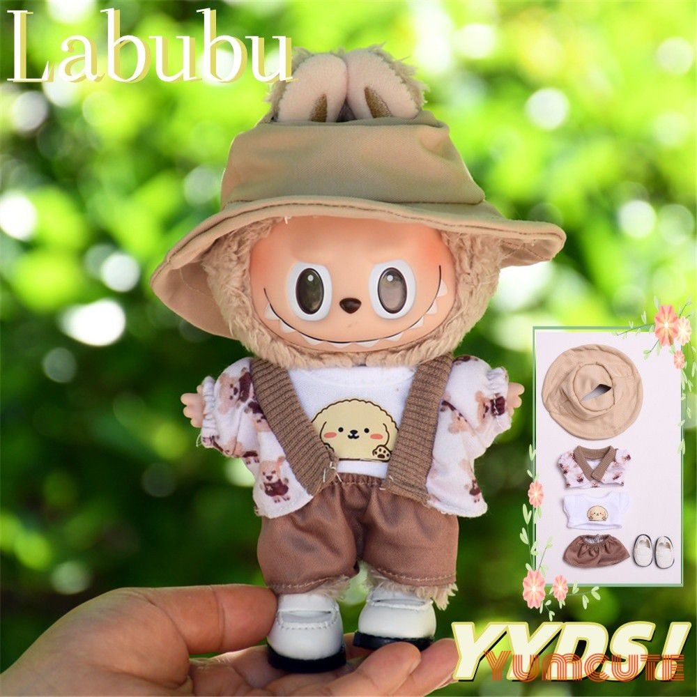 17cm Labubu Plush Doll Clothes Vinyl Plush Doll Clothes Accessories ...