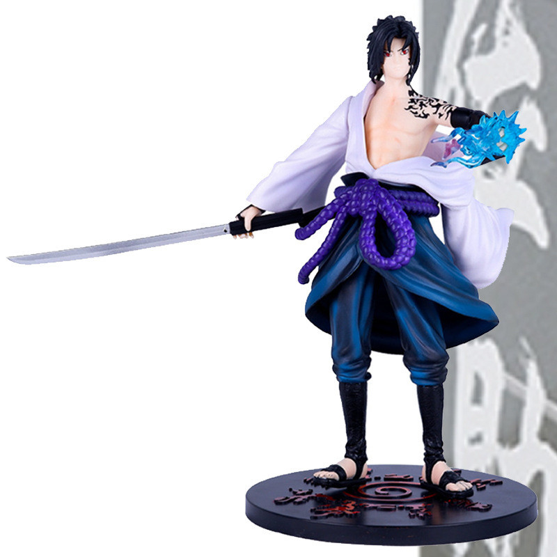 Naruto Hand-Made Second-Generation Mantra Sasuke Uchiha Standing Set ...