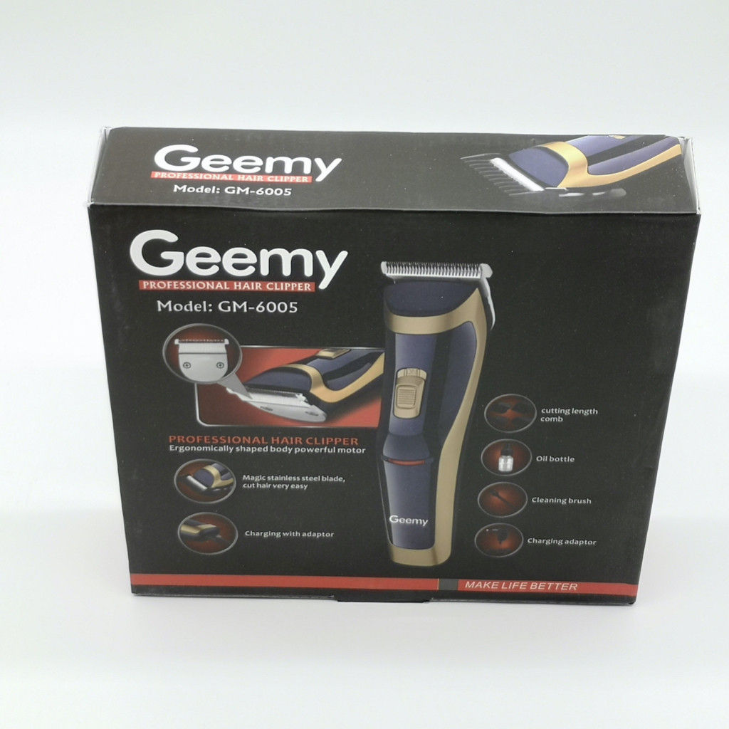 Geemy Original GM6005 Hair Clipper Shaver Trimmer Cutter Potong Rambut ...