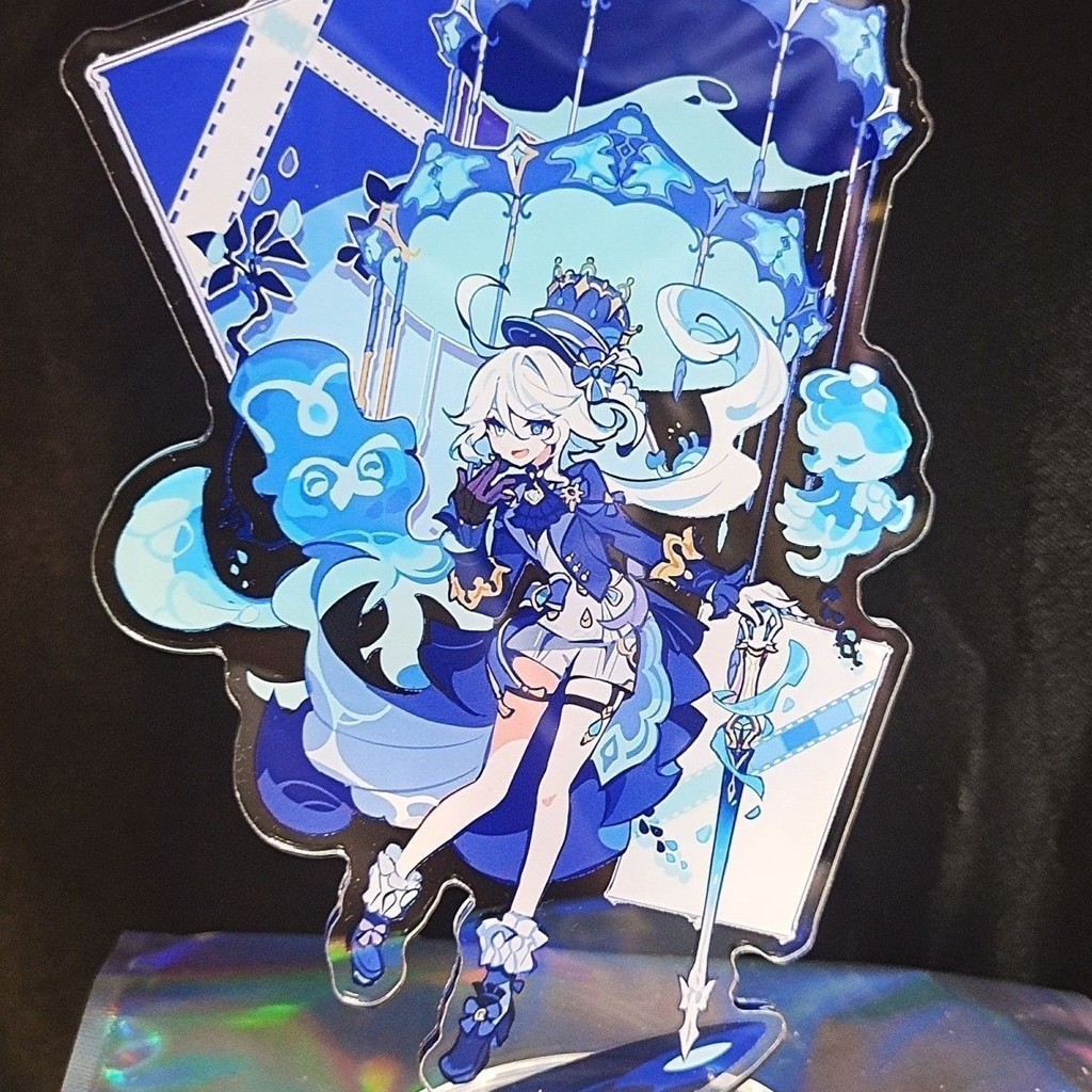 Furina Acrylic Stand Genshin Impact Game Goods Focalors Figure Display ...