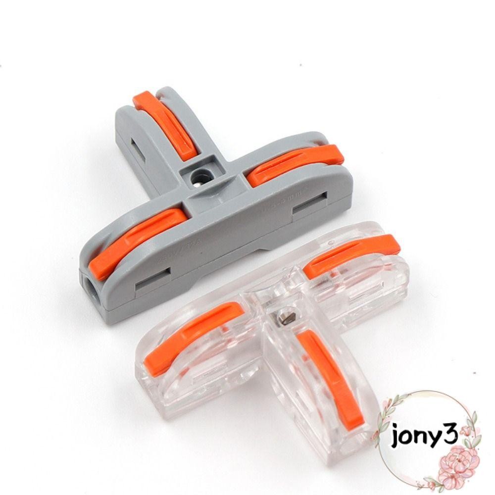 Jy Quick Terminal Block T Type Universal Compact Wire Connector Quick Electrical Cable Splice