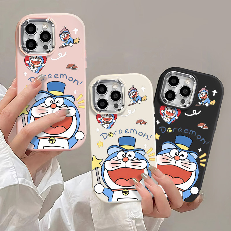 Fun and Cute Doraemon Phone Case Compatible for IPhone 16 15 14 13 12 ...