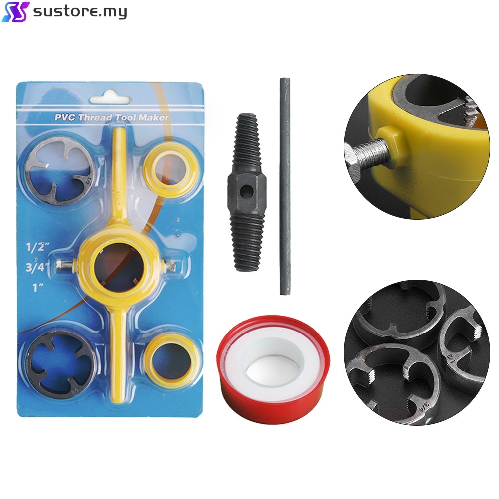 [Super] Pipe Thread Making Tool Set PVC Water Pipe Die Threader Maker ...