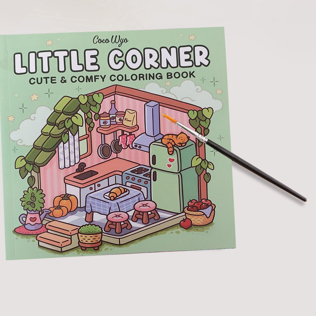 【Ready stock】 Compact Coloring Book Portable Size Coloring Book ...