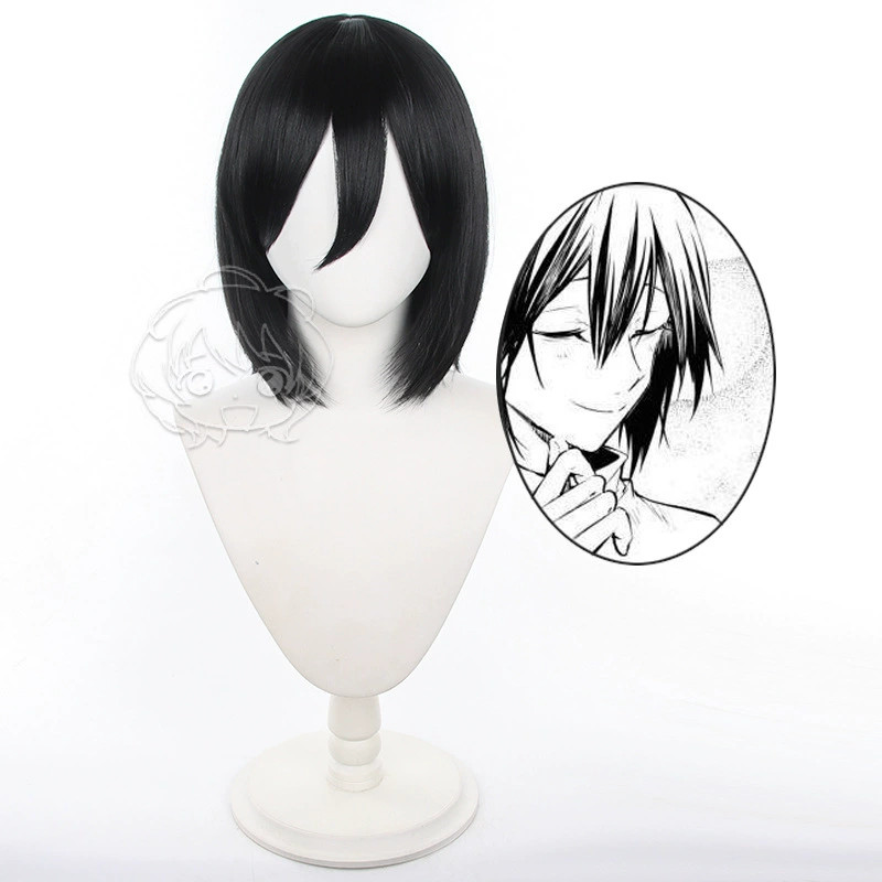 Straight Black Hair Wig for Bungo Stray Dogs Fyodor Dostoevsky for Man ...