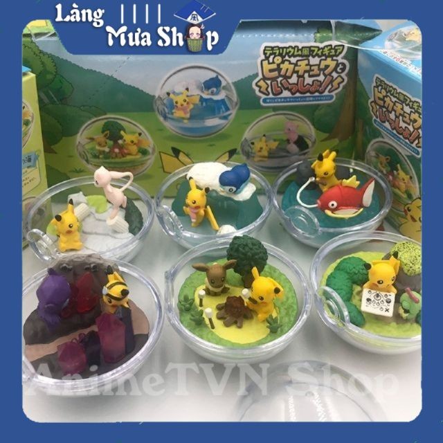 Terrarium Model Anime Manga Pokemon Pikachu and Friends (Magically ...