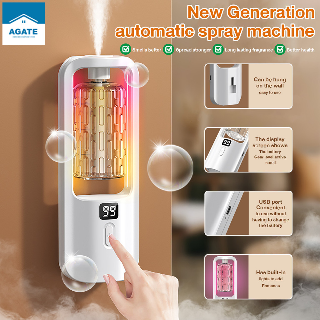 Wireless Aroma Diffuser Automatic Air Freshener Perfume Rechargeable ...