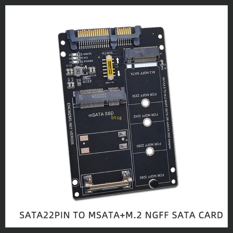 BT 6G to M2 NGFF SSD MSATA Adapter Card MSATA to M 2 SATA3 Hard Disk Adapter | Shopee Malaysia