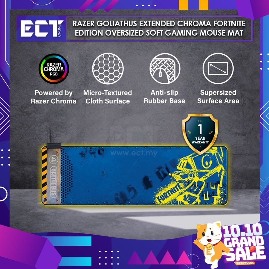 Razer Goliathus Extended Chroma Fortnite Edition Oversized Soft Gaming ...