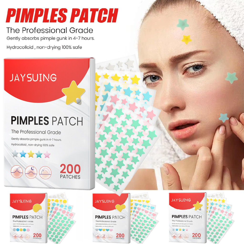 200pcs pimple Patch Acne Colorful Invisible Acne Removal Skin Care ...