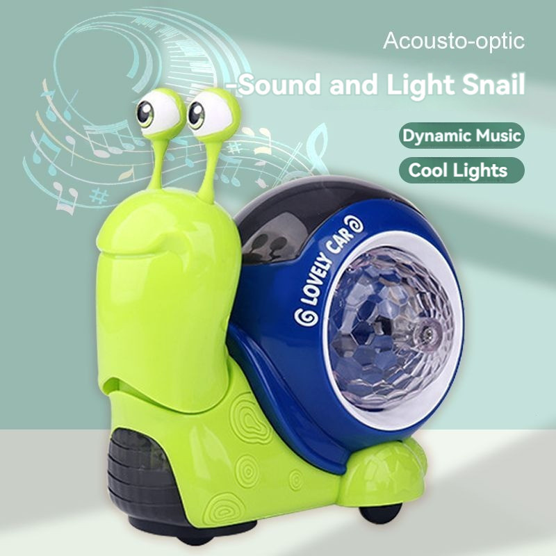 boy Electric Simulation Hermit Crab Snail Walking Lights Music ...
