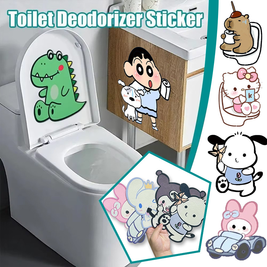 Sanrio Kuromi Melody Toilet Deodorant Sticker Cartoon Animal Flower ...