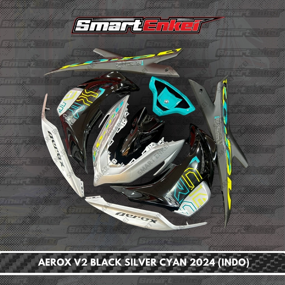 NVX155 V2 AEROX SILVER CYAN 2024 COVERSET ORIGINAL INDONESIA | Shopee ...