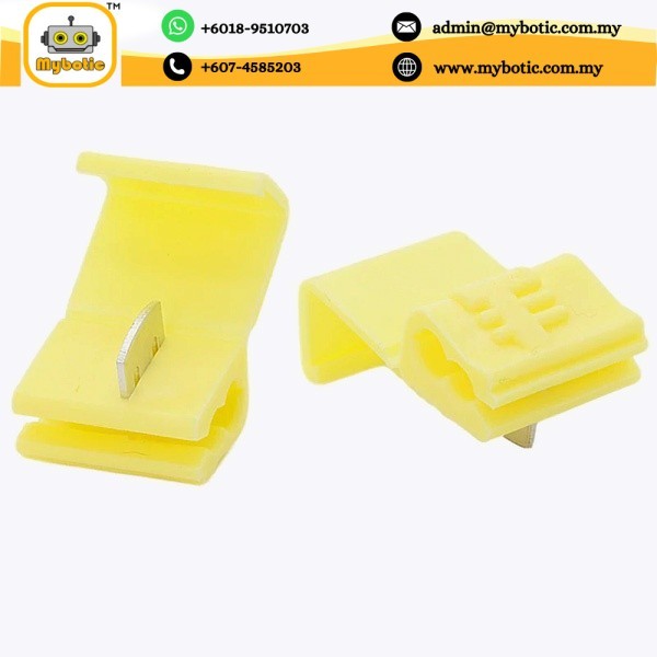 2.5-6mm T-Tap Wire Quick Break Free Terminal Block (Yellow) | Shopee ...