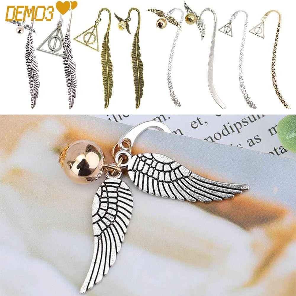 [DEMO3] Book Page Markers, Handcrafted Gift Metal Wing Snitch Bookmark ...