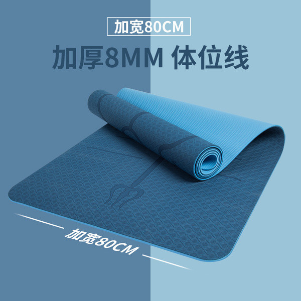 yoga map yoga block Tikar yoga melebar 80cm asana line kecergasan ...