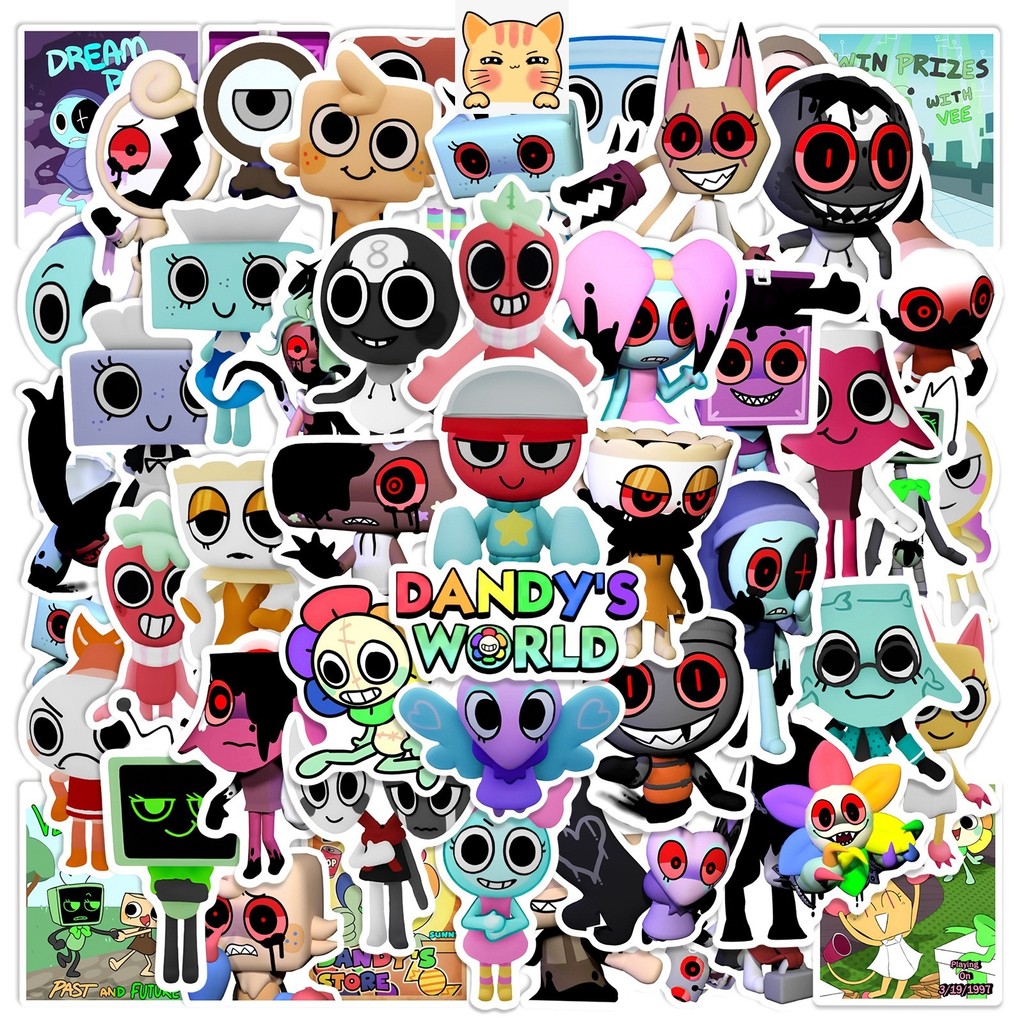 BCT Dandy´s World Stickers Goob Boxten Roblox Kit 50 Pcs Gift for Kids ...