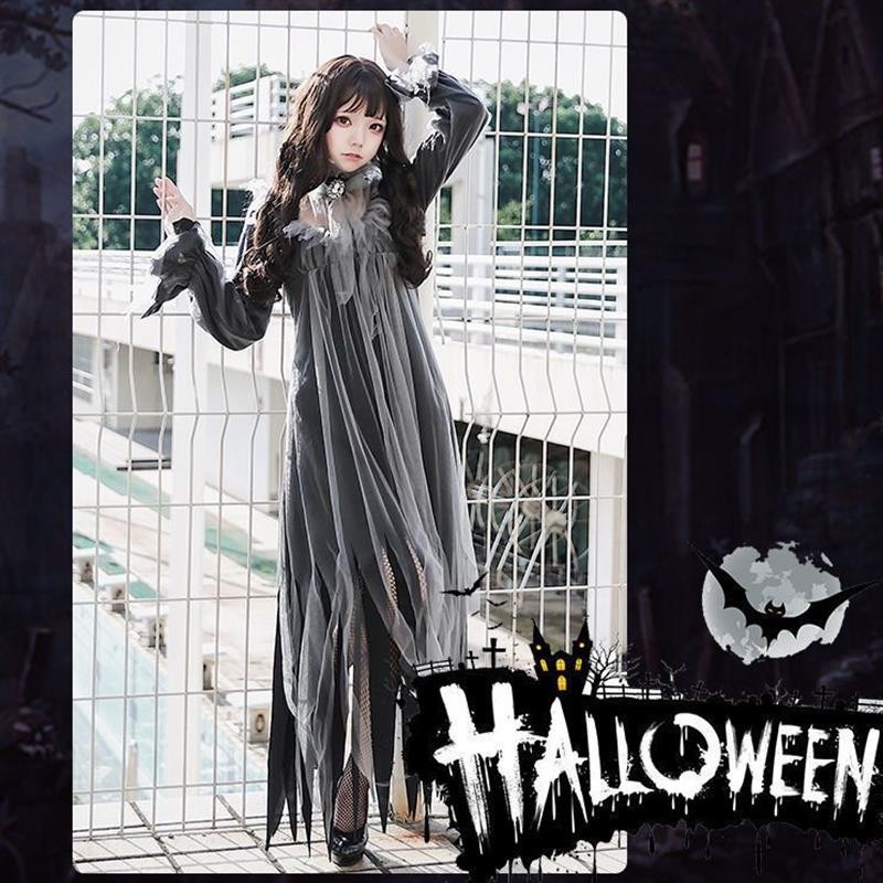Halloween Costume Female Adult Vampire Sexy COS Horror Zombie Ghost ...