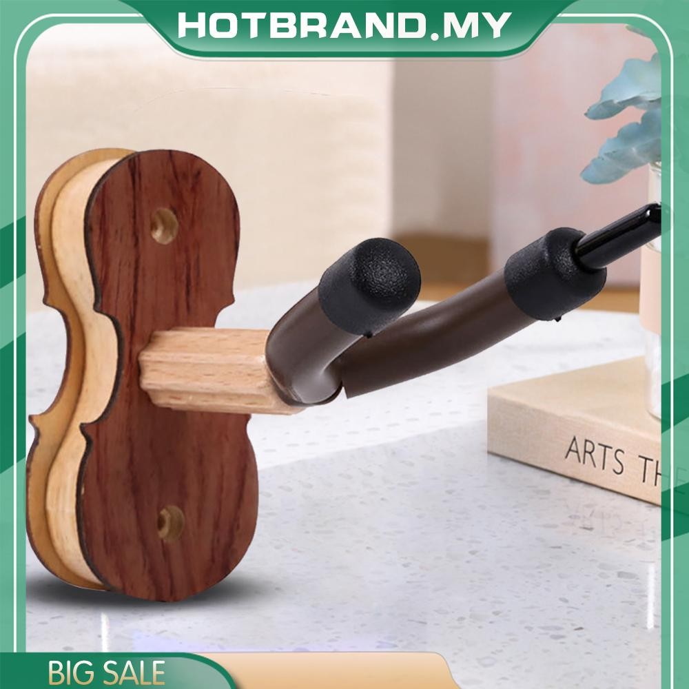 [Hotbrand.my] Wooden Violin Special Hanger with Bow Hook/Screws Wall ...