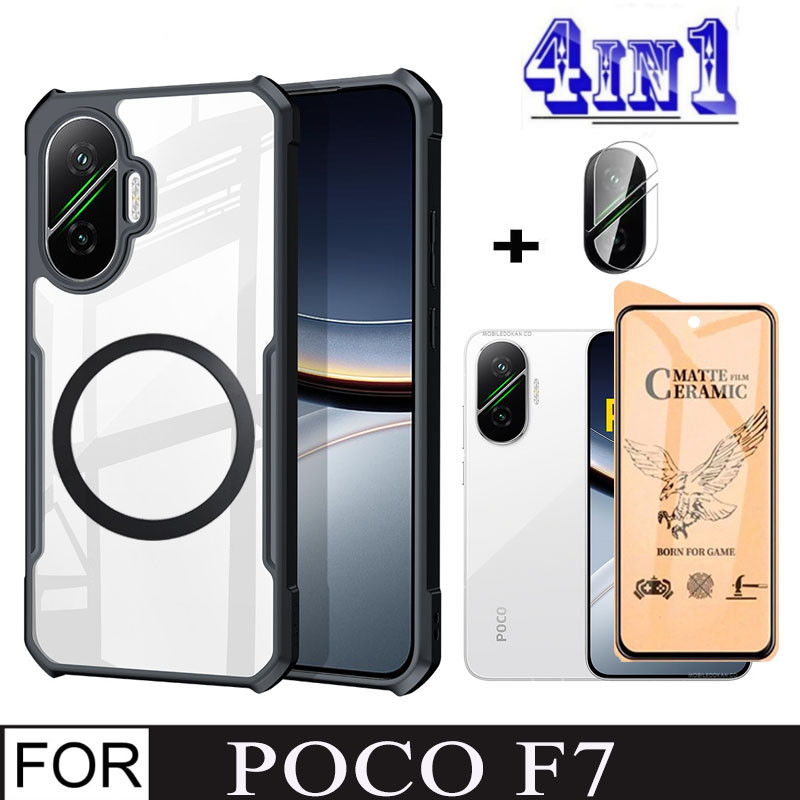 POCO F7 Shockproof Phone Case for Xiaomi POCO F7 Ultra Pro 4 in 1 ...