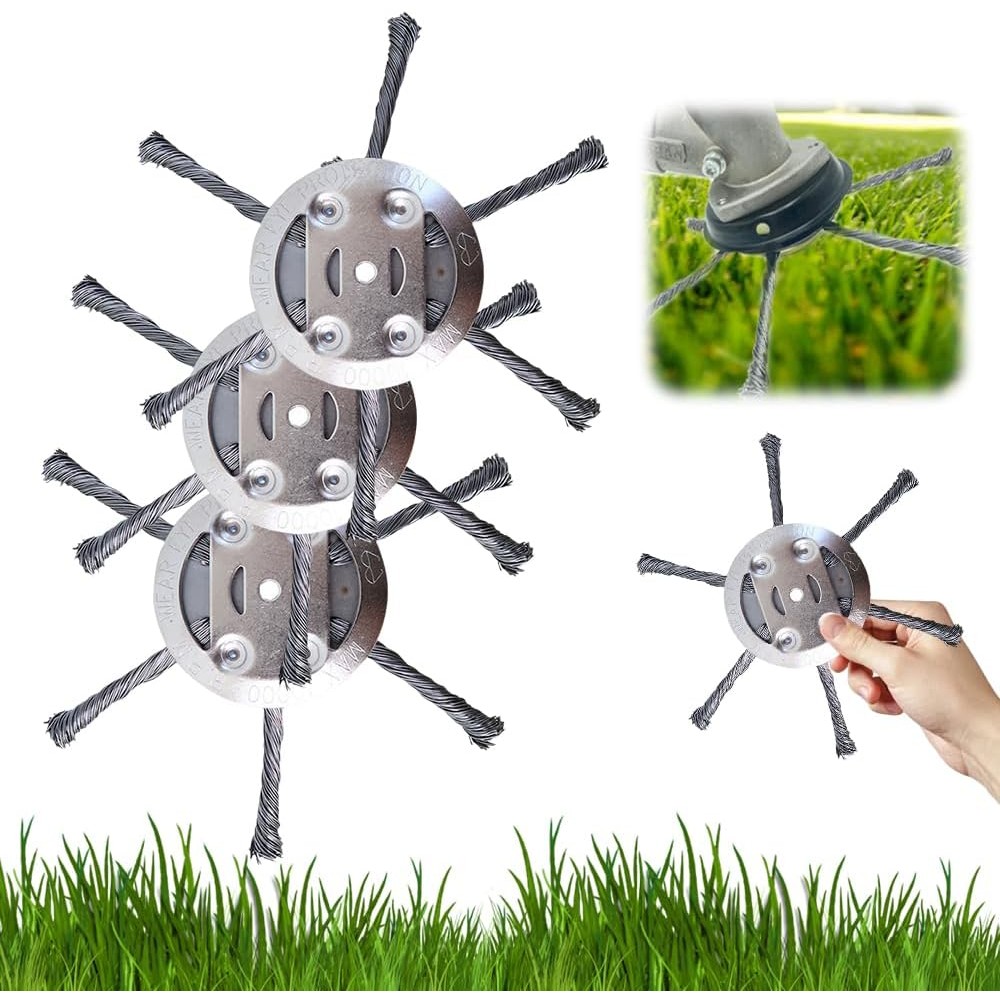 6 Inches Steel Wire Grass Trimmer Head, 2025 New Wire Trimmer Head ...