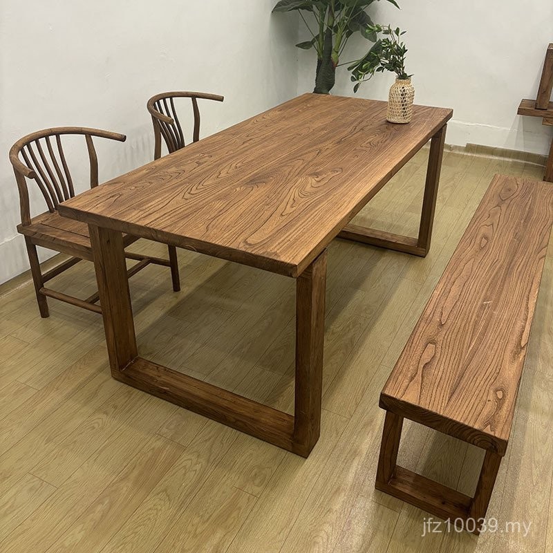 Meja Komputer Kayu Elm Lama, Meja Ben, Meja Makan, Meja Pejabat, Meja ...